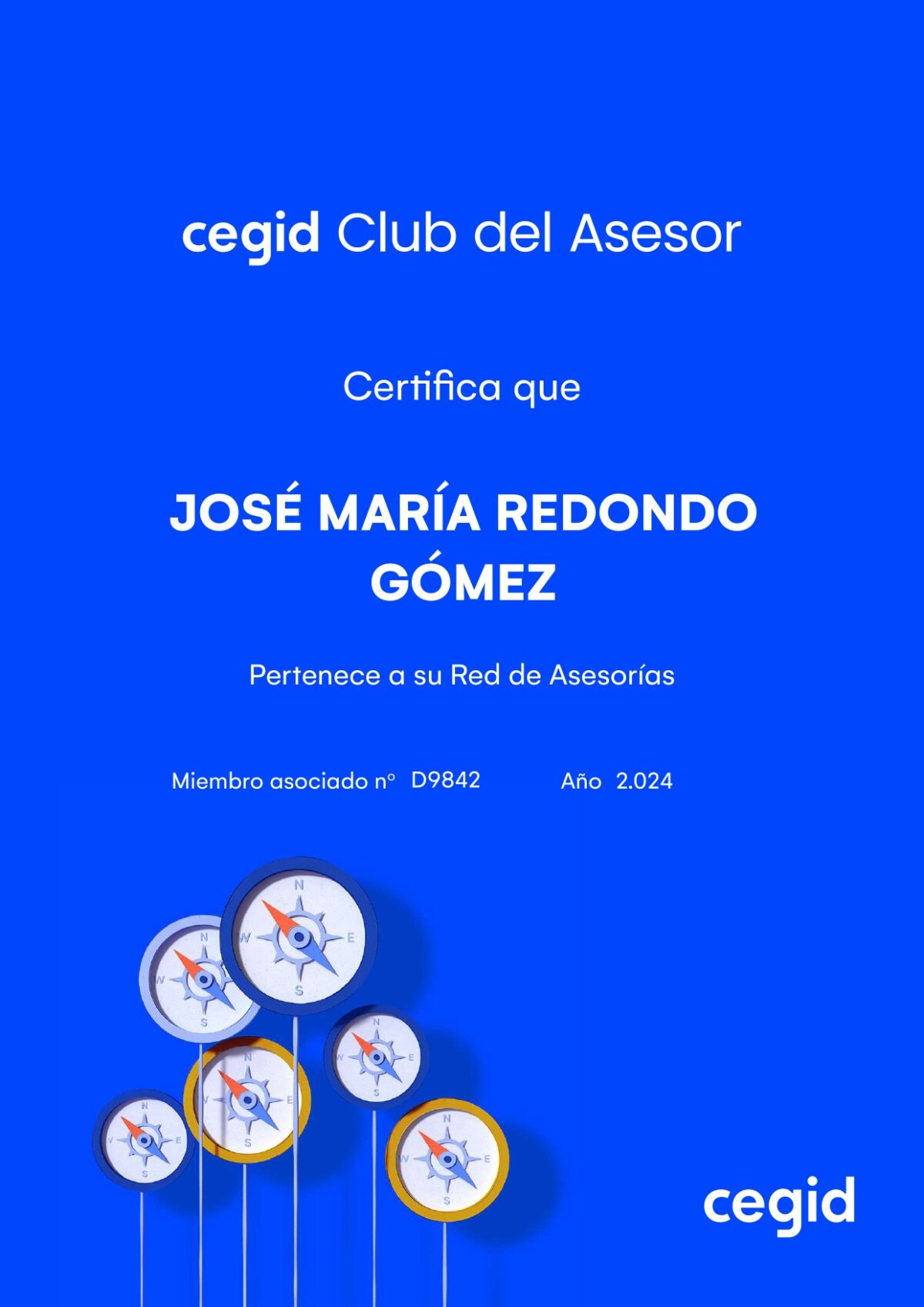 JOSÉ MARÍA REDONDO GÓMEZ - Cegid Club del Asesor