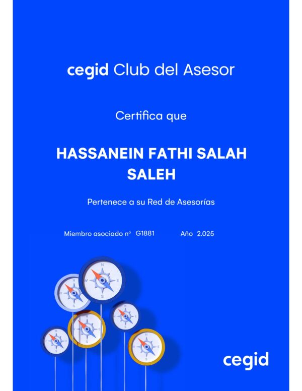 HASSANEIN FATHI SALAH SALEH - Cegid Club del Asesor